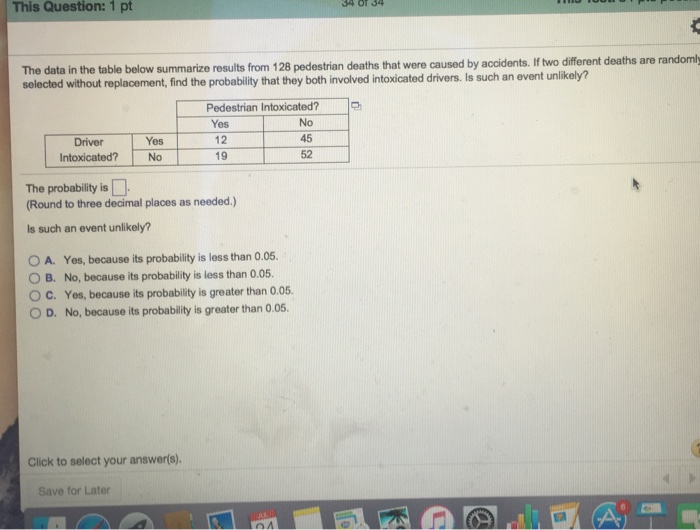 Solved The data in the table below summarize results from | Chegg.com