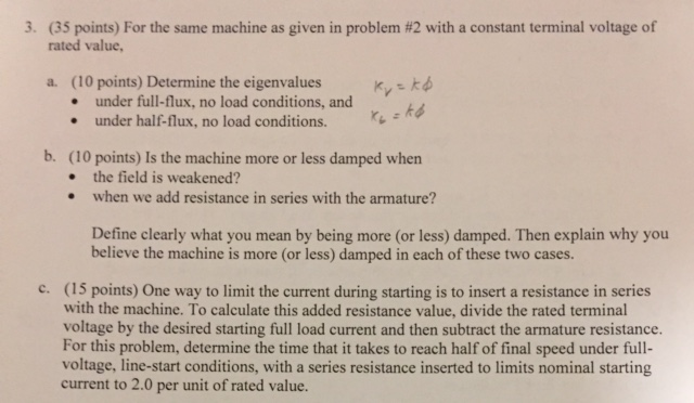 Solved 3. (35 points) For the same machine as given in | Chegg.com