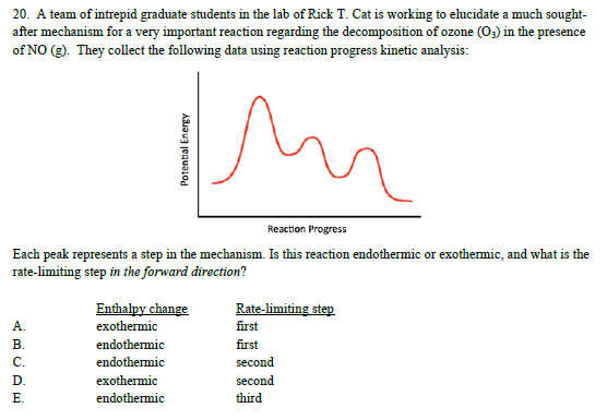 Solved 20. A team of intrepid graduate students in the lab | Chegg.com