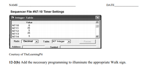 12-2(a) Implement the time-driven sequencer program | Chegg.com
