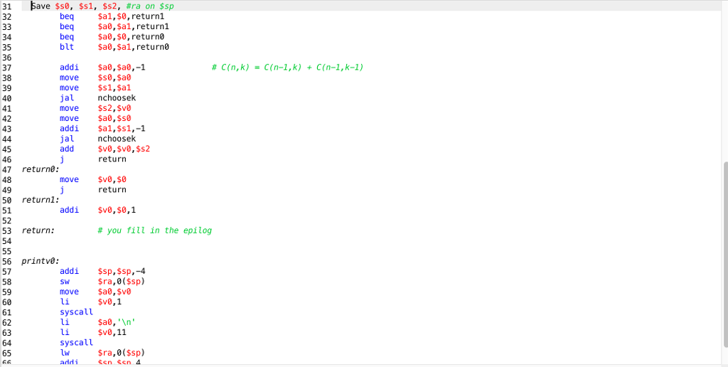 Need help filling out nchoosek | Chegg.com