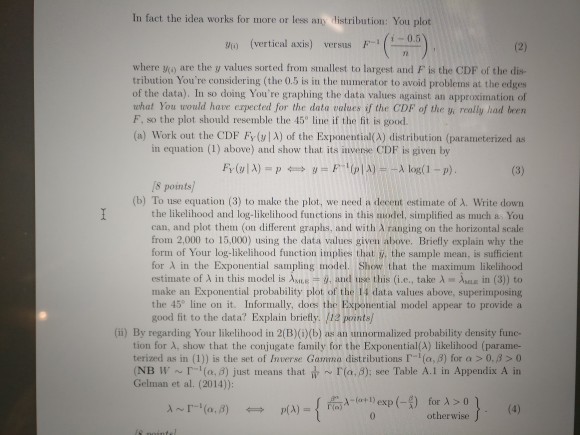 (B) 196 total points) (Bayesian conjugate inference | Chegg.com