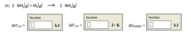 Solved What are delta H, delta S, and delta G for the | Chegg.com