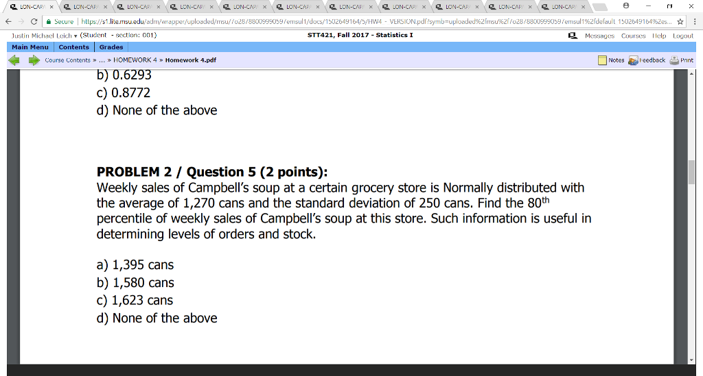 Solved I really need to get this statistics done quickly | Chegg.com