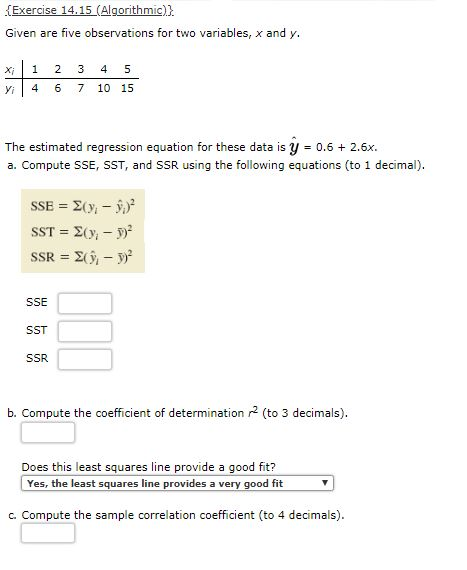 Solved Exercise 14.15 (Algorithmic). Given are five | Chegg.com