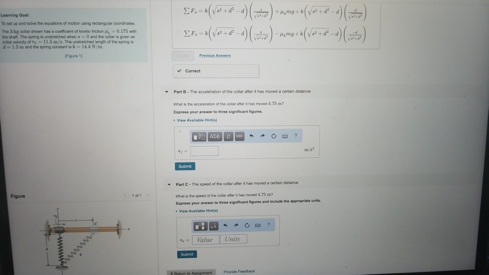 Solved Leaning Goal: To set up and solve the equations of | Chegg.com