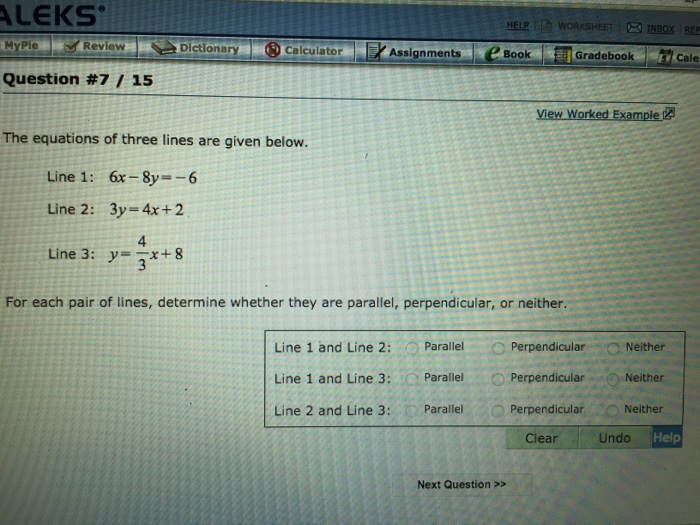 Solved The equations of three lines are given below. Line | Chegg.com