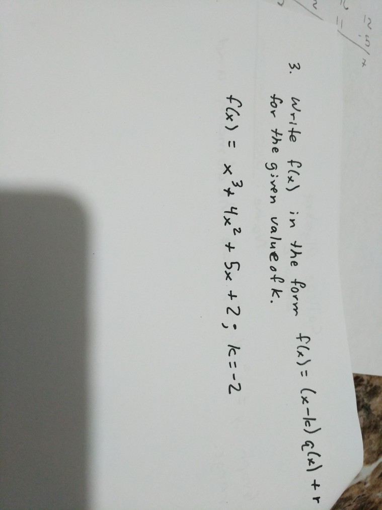 Solved 3. write s in the form f(a)- (x-) + r for the Given | Chegg.com