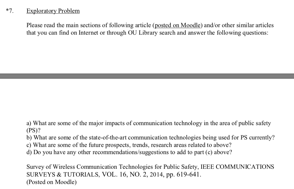 Solved *7. Exploratory Problem Please read the main sections | Chegg.com
