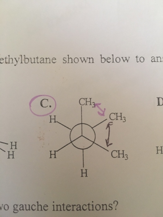 Solved Are Gauche interactions defined as one Equatorial and | Chegg.com