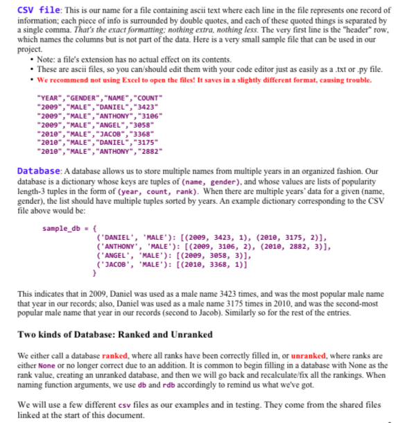 Solved CSV file: This is our name for a file containing | Chegg.com