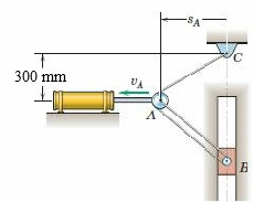 Solved The rod of the fixed hydraulic cylinder is moving to | Chegg.com