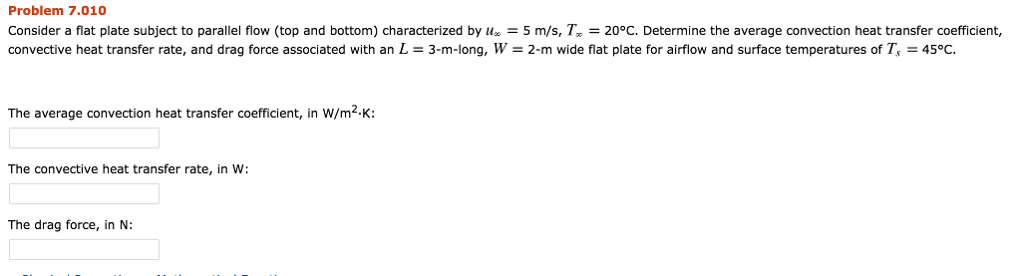 Solved Problem 7.010 Consider a flat plate subject to | Chegg.com