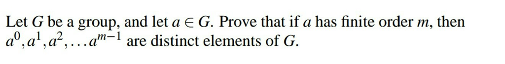 Solved Let G be a group, and let a element G. Prove that if | Chegg.com