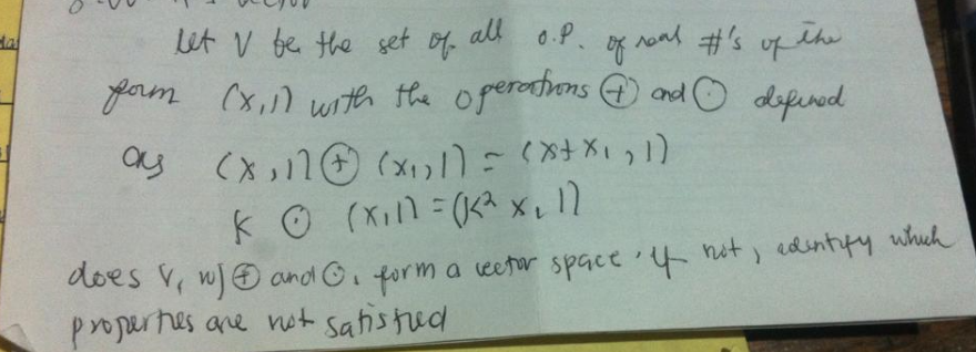 Solved LINEAR ALGEBRA ---VERIFY ALL 10 AXIOMS AND IDENTIFY | Chegg.com