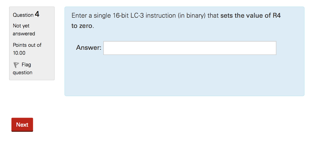 Solved Enter a single 16-bit LC-3 instruction (in binary) | Chegg.com