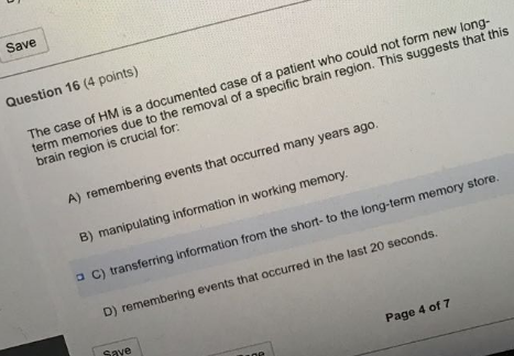 Solved The case of HM is a documented case of a patient who | Chegg.com