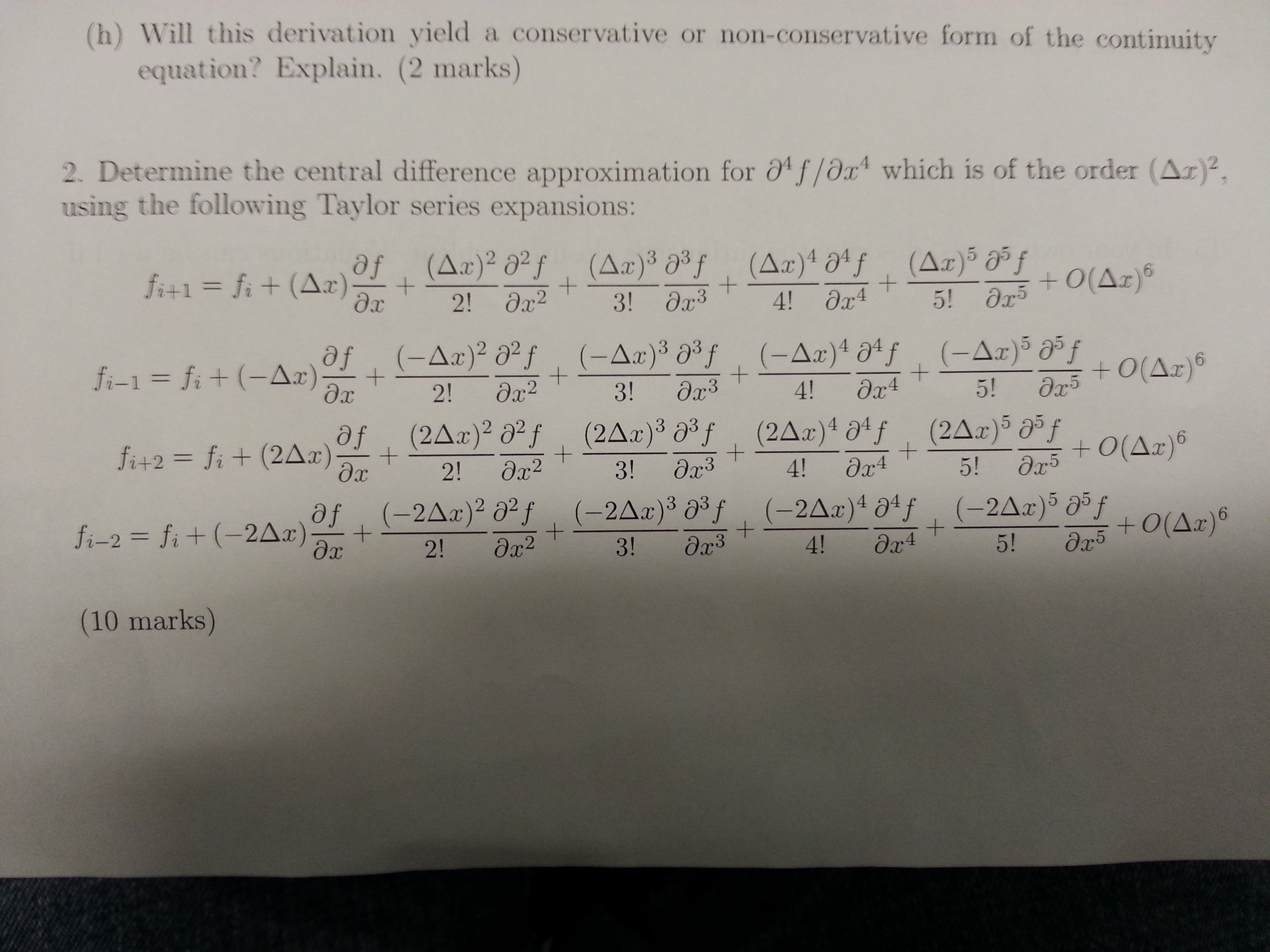 Will this derivation yield a conservative or | Chegg.com