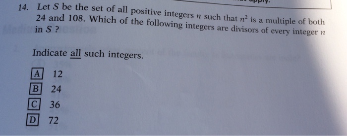 Solved Let S be the set of all positive integers n such that | Chegg.com