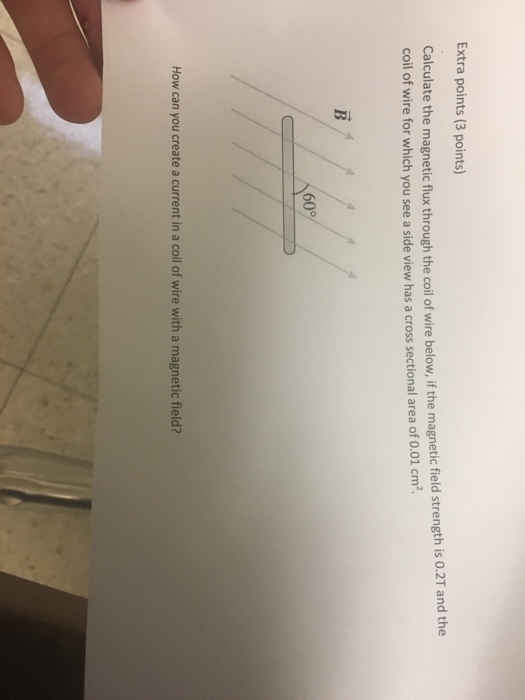 Solved Calculate The Magnetic Flux Through The Coil Of Wire