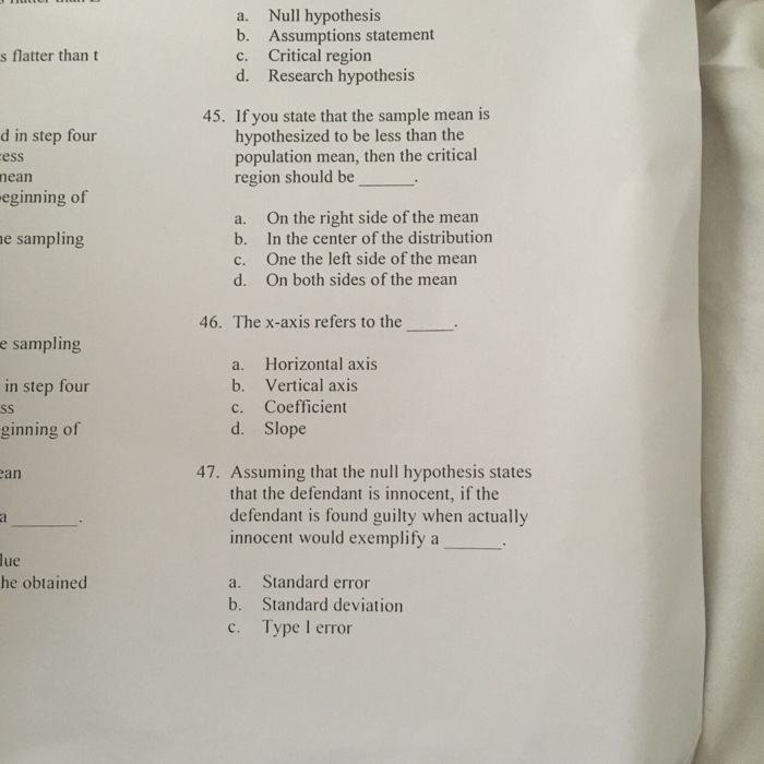 Solved Null hypothesis Assumptions statement Critical | Chegg.com