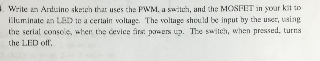 Solved Write An Arduino Sketch That Uses The Pwm A 8623