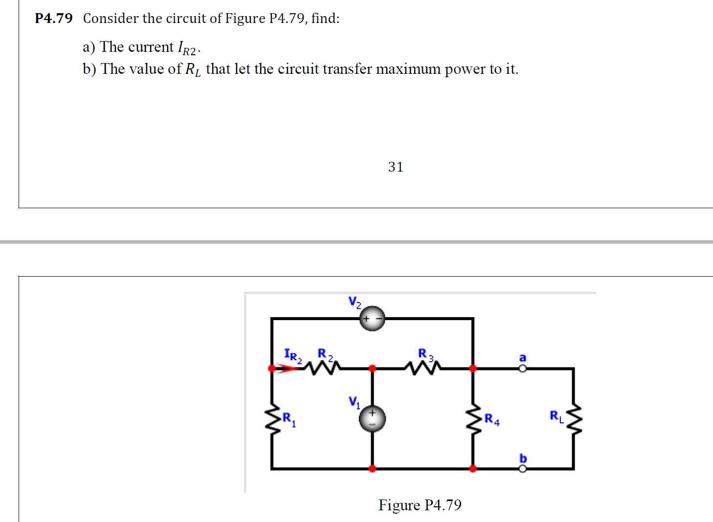 Solved Consider the circuit of Figure P4.79, find: The | Chegg.com