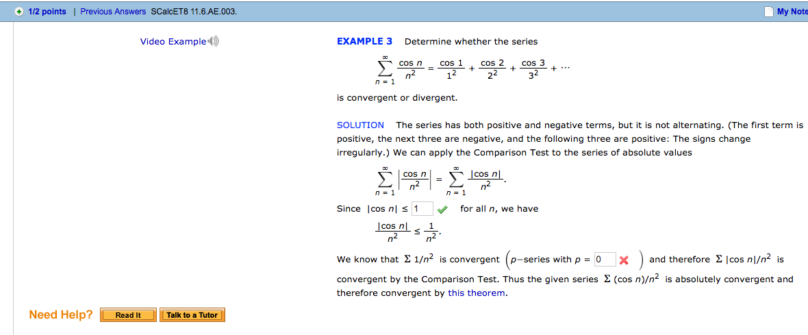 Solved Determine whether the series sigma_n = 1^infinity | Chegg.com