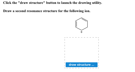 Solved Draw a second resonance structure for the following | Chegg.com