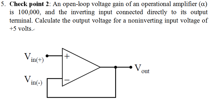 Solved An open-loop voltage gain of an operational amplifier | Chegg.com