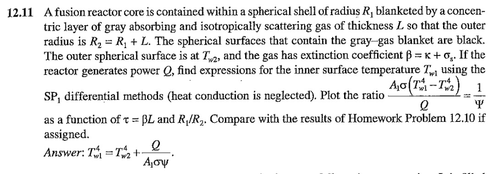 A fusion reactor core is contained within a spherical | Chegg.com