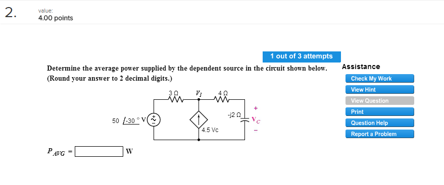 Solved Determine the average power supplied by the dependent | Chegg.com