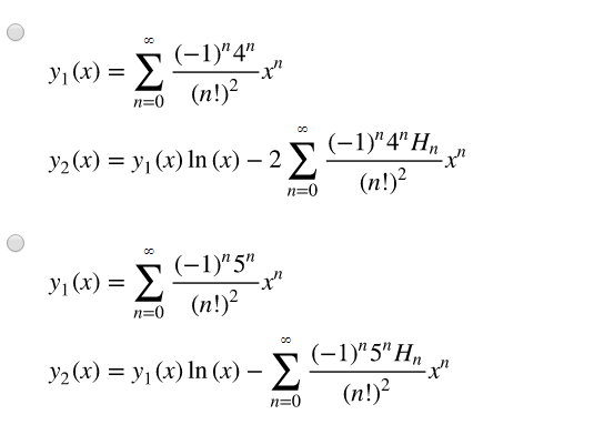 Solved Determine two linearly independent solution for x>0. | Chegg.com