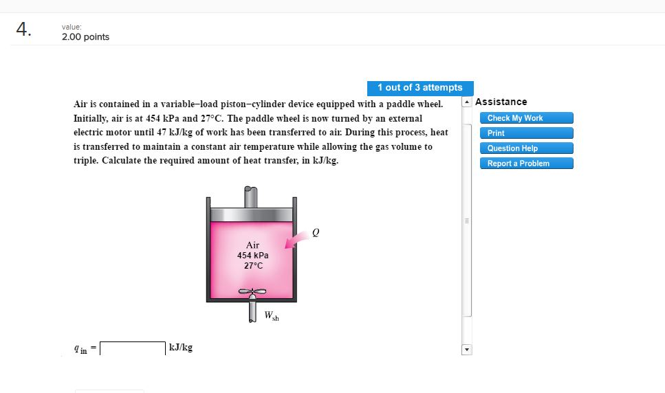 Solved Air is contained in a variable-load piston-cylinder | Chegg.com