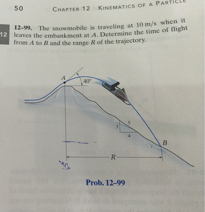 Solved PARTICLE CHAPTER 12 KINEMATICS OF A 50 12-99. The | Chegg.com