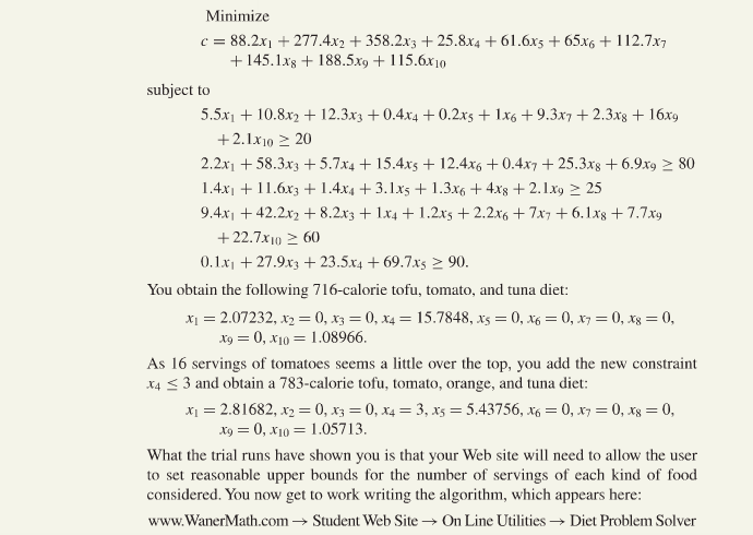 Solved what is the linear programming problem for someone | Chegg.com