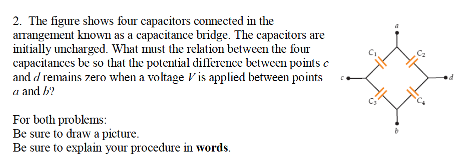 Solved The figure shows four capacitors connected in the | Chegg.com Solved The figure shows four capacitors connected in the | Chegg.com