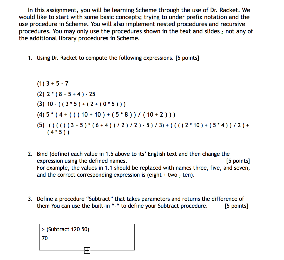 Solved In This Assignment You Will Be Learning Scheme