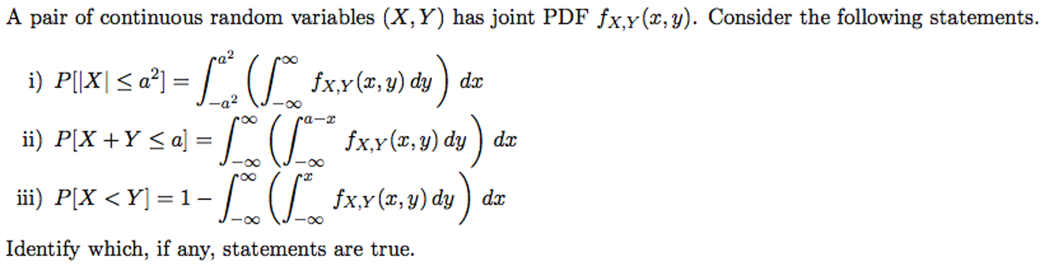 Solved A pair of continuous random variables (X, Y) has | Chegg.com