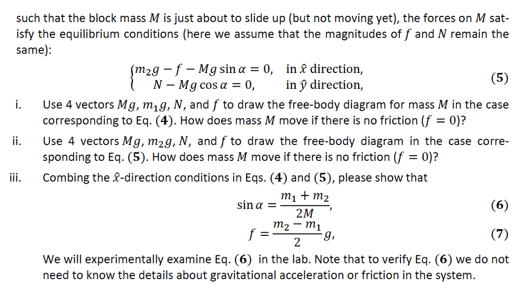 Solved I just need help with part iii, proving equations 6 | Chegg.com