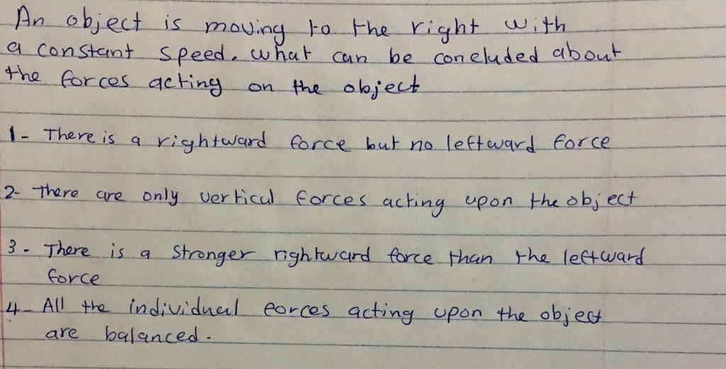 Solved An object is moving to the right with a constant | Chegg.com