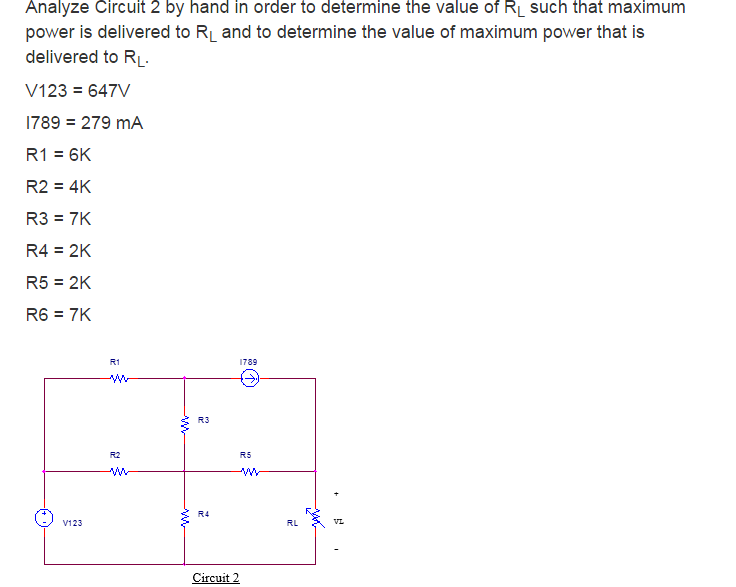 Solved Analyze Circuit 2 by hand in order to determine the | Chegg.com