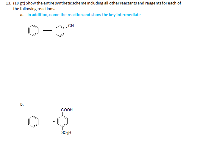 Solved Show the entire synthetic scheme including all other | Chegg.com
