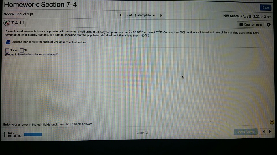 Solved Homework Section 7 4 Save Score 0 33 Of 1 Pt 2 Of 3