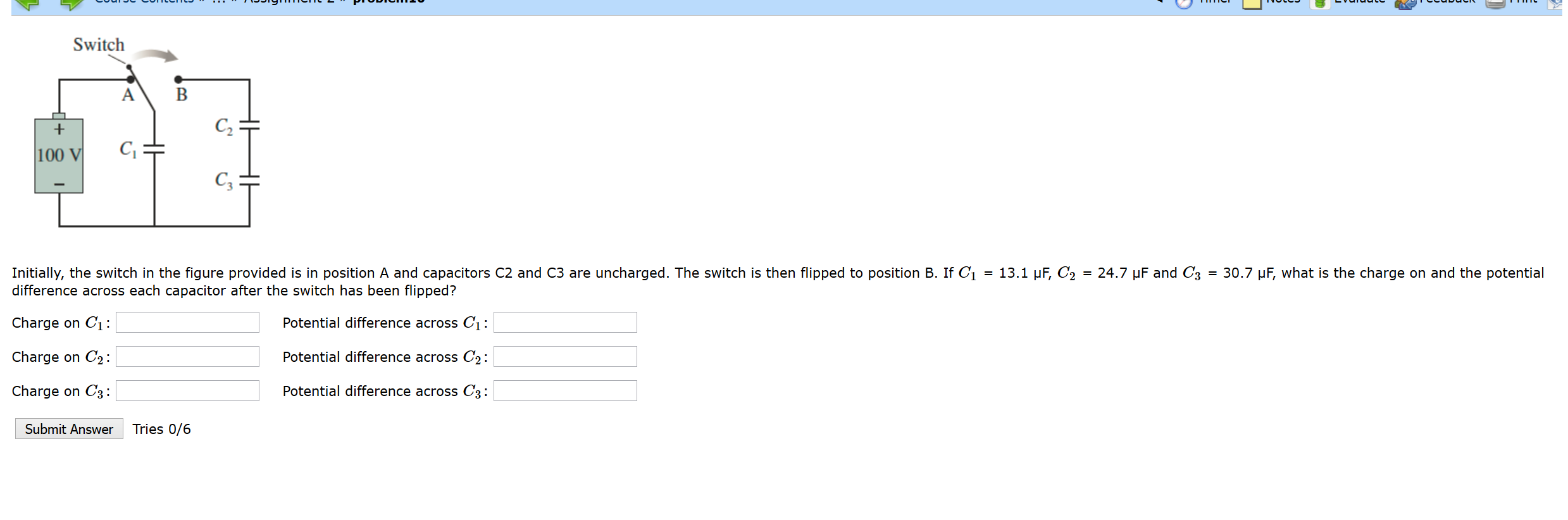 Solved Initially, the switch in the figure provided is in | Chegg.com