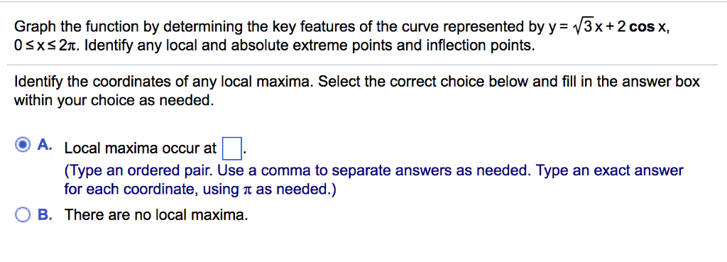 Solved Graph the function by determining the key features of | Chegg.com
