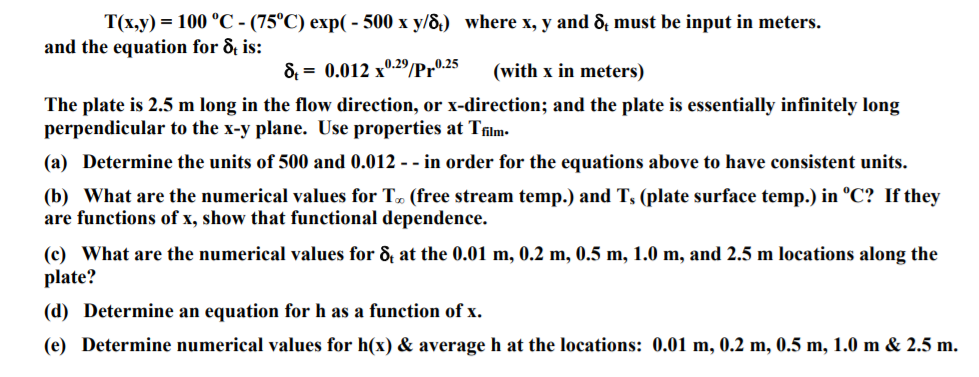 Nitrogen flows over a horizontal flat plate; and the | Chegg.com