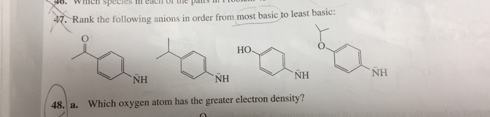 Solved Rank the following anions in order from most basic to | Chegg.com