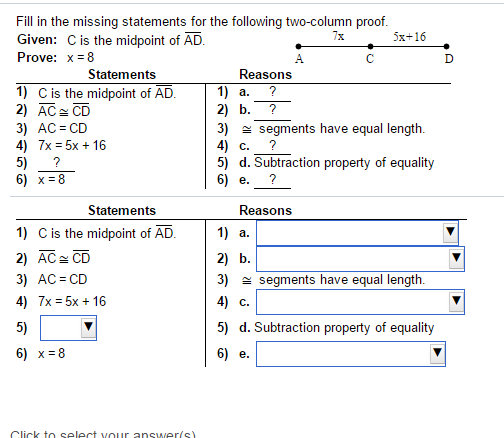 Solved Fill in the missing statements for the following | Chegg.com