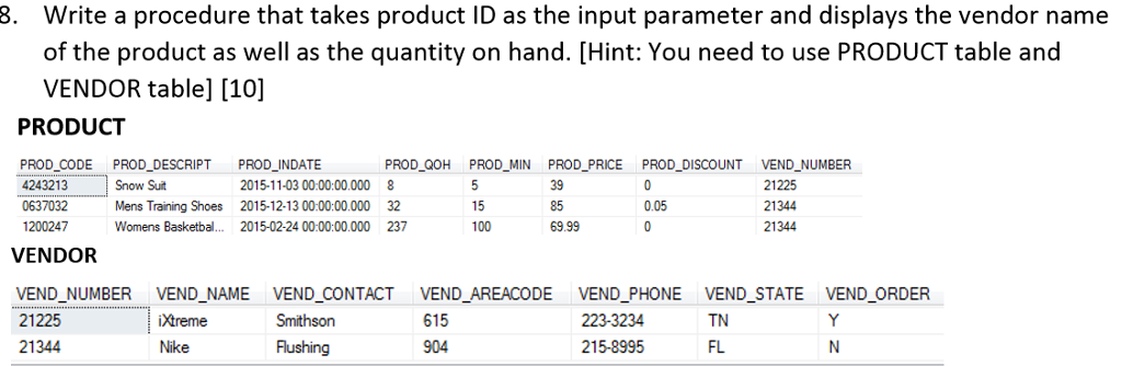 Solved Below is the question and the two tables that I need | Chegg.com